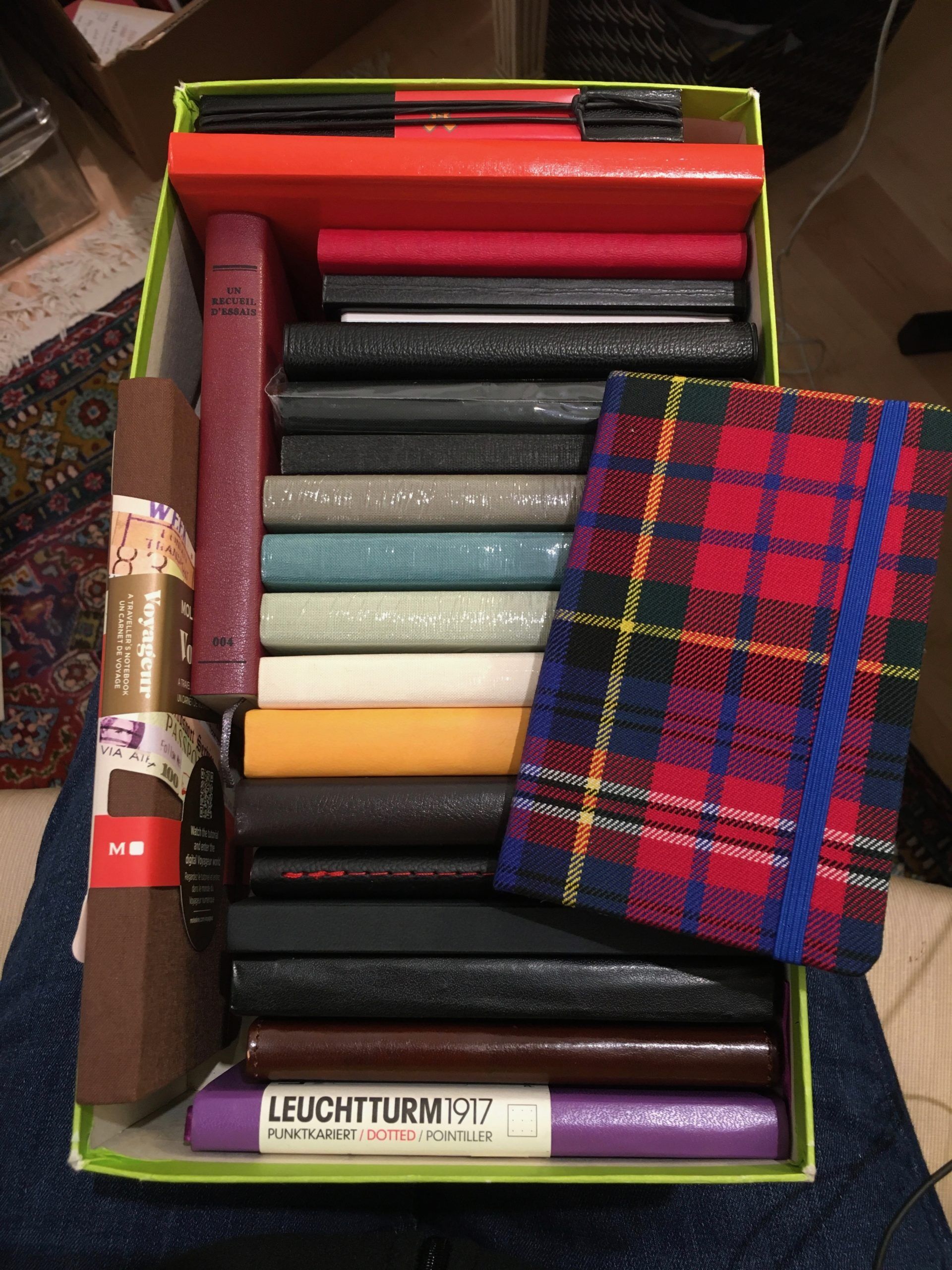 Shoebox Tour: A Box of Dot-Grid and Lined Notebooks | Notebook Stories