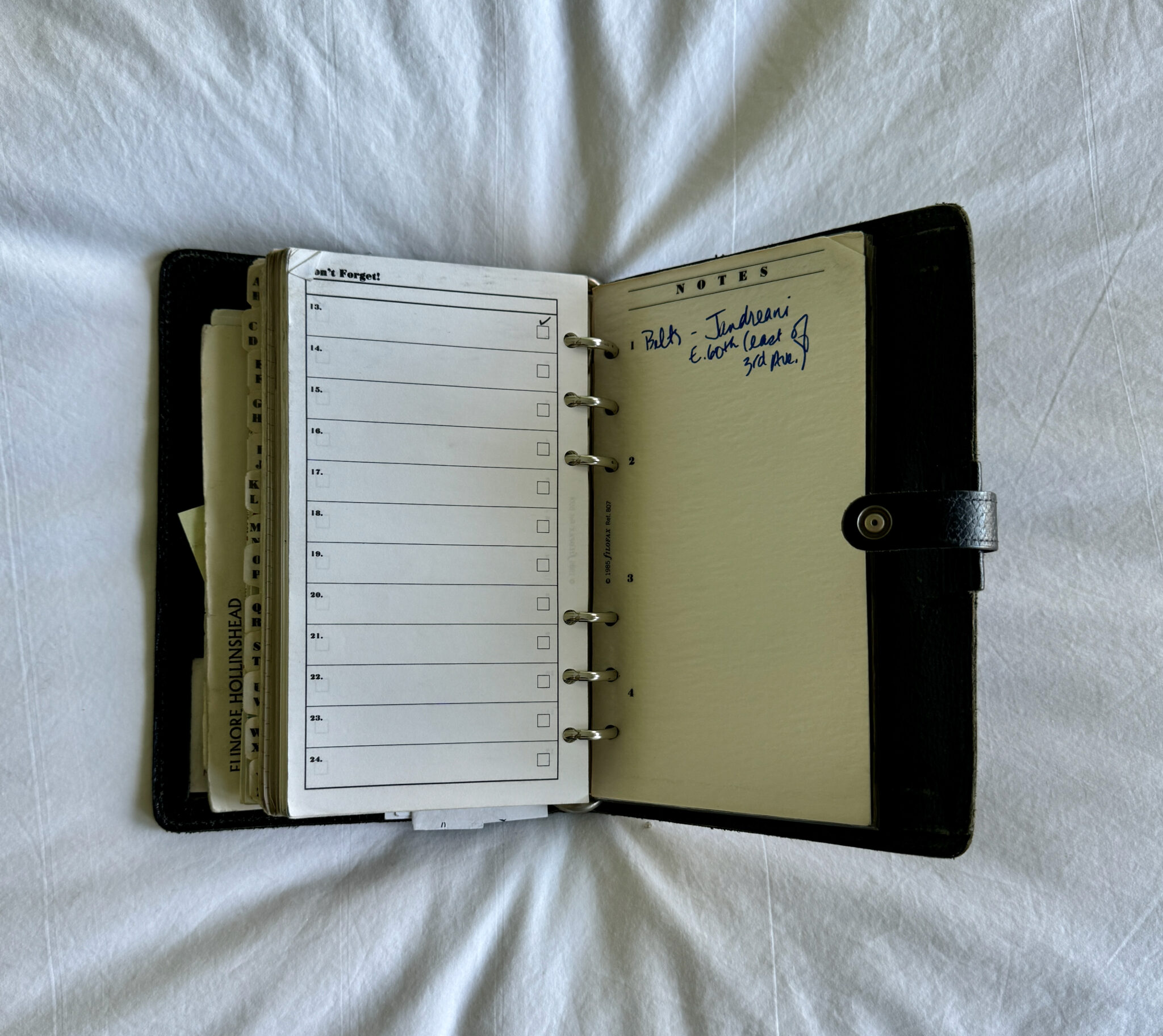 Filofax Winchester from the Late 1980s | Notebook Stories
