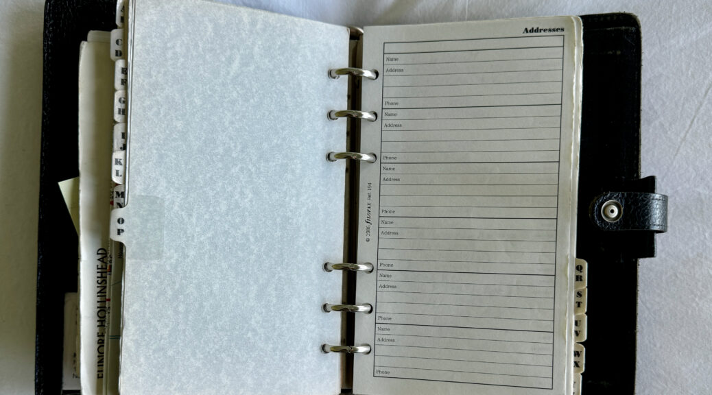 Filofax Winchester from the Late 1980s | Notebook Stories