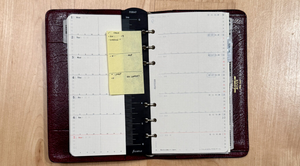 My New Work Notebook: A Surprise Filofax | Notebook Stories