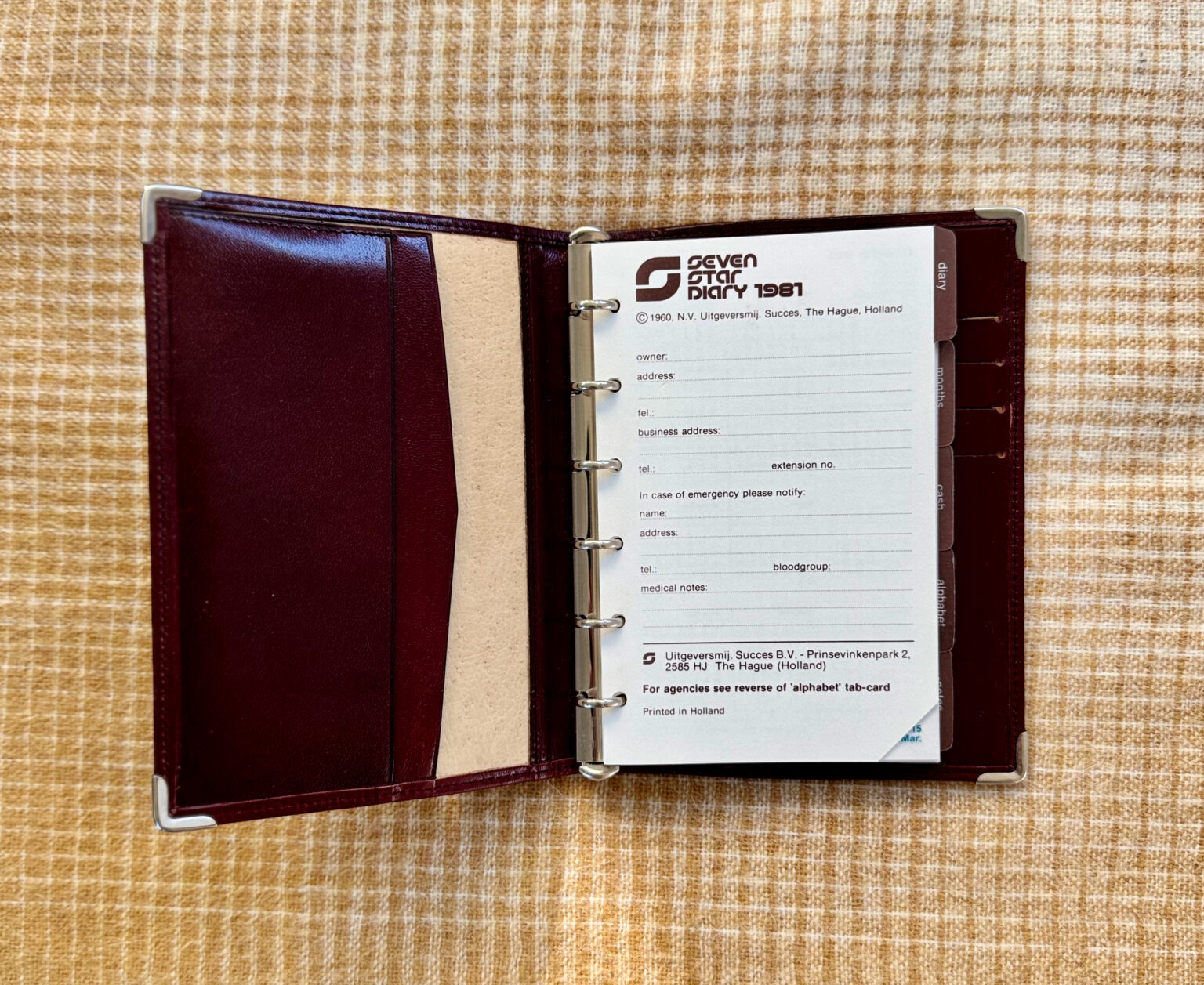 Vintage Succes Seven Star Diary | Notebook Stories